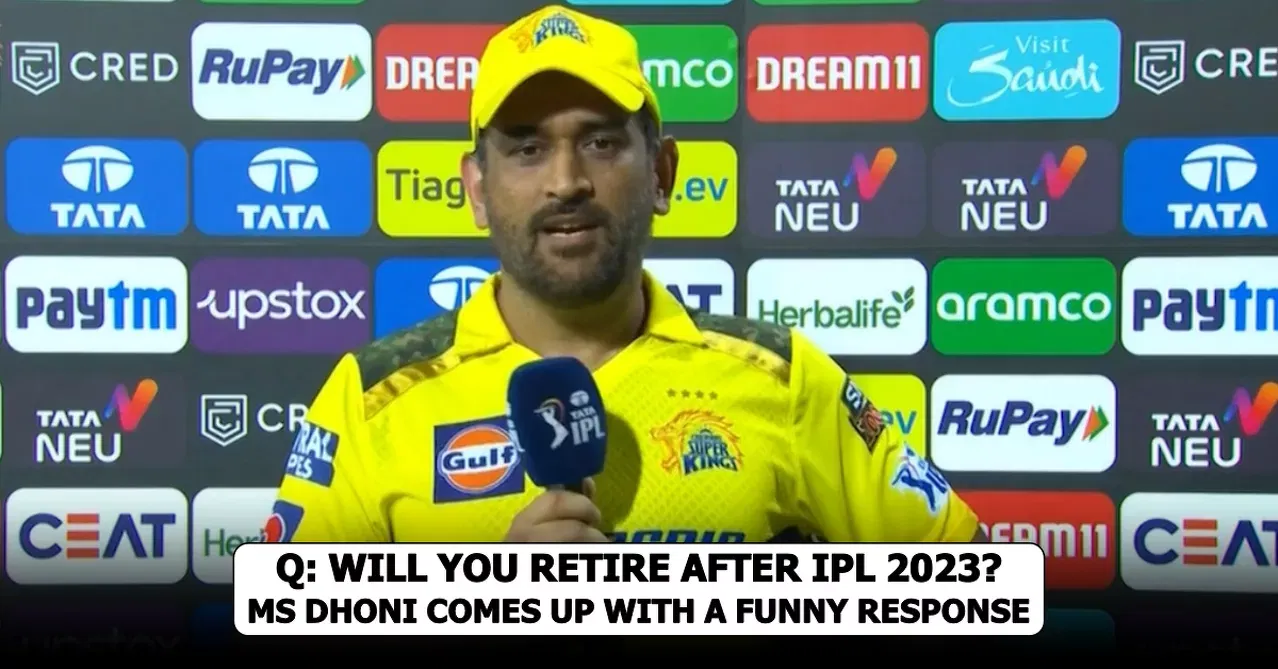 Watch: MS Dhoni's funny response when asked if he will retire after IPL ...