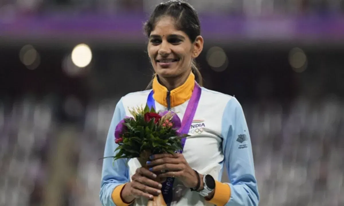 Parul Chaudhary becomes first Indian woman to win 5000m gold at Asian Games