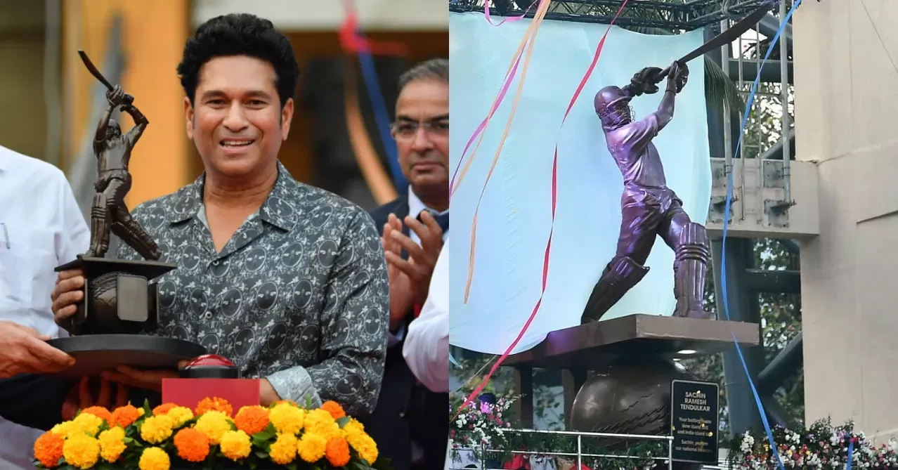Sachin Tendulkar's life-sized statue unveiled at Wankhede Stadium on ...