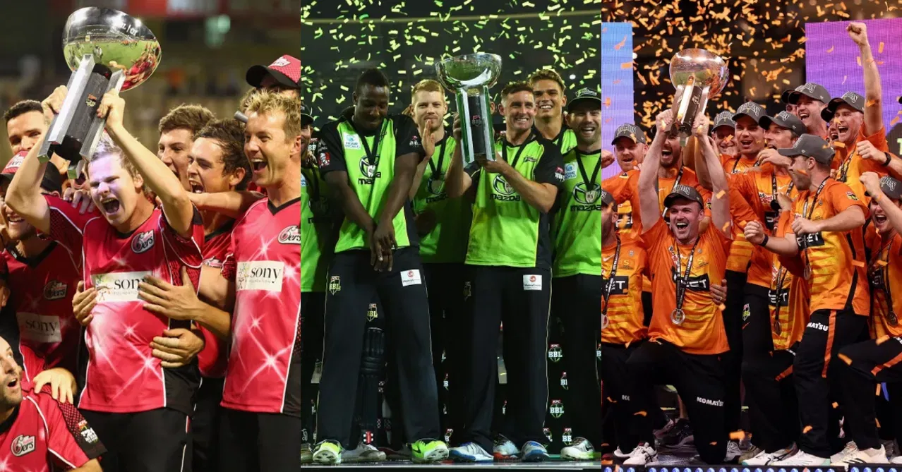 Teams with most Big Bash League (BBL) titles