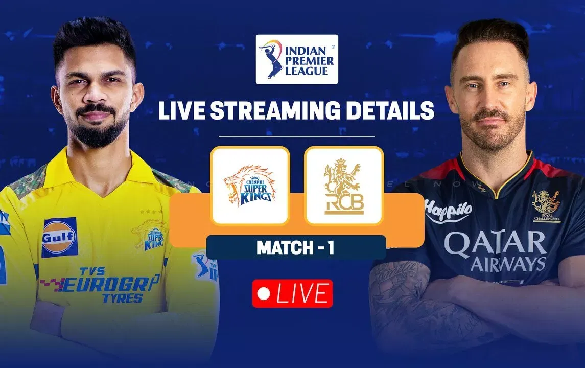 CSK vs RCB: Live streaming details, when and where to watch match 1 of IPL 2024