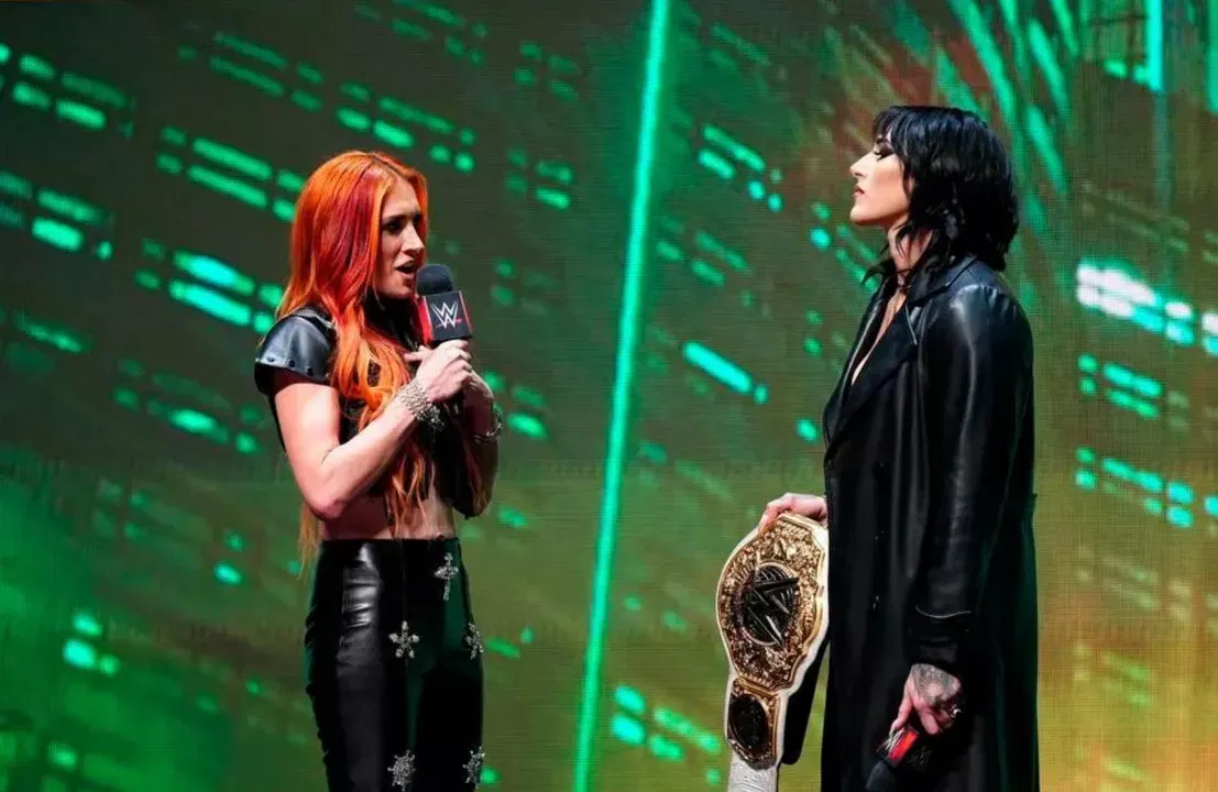 Becky Lynch 'not a fan' of Rhea Ripley’s viral Stinkface spot