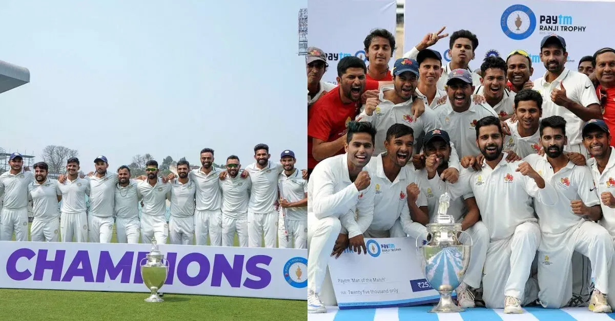 Top 5 teams with most Ranji Trophy title wins