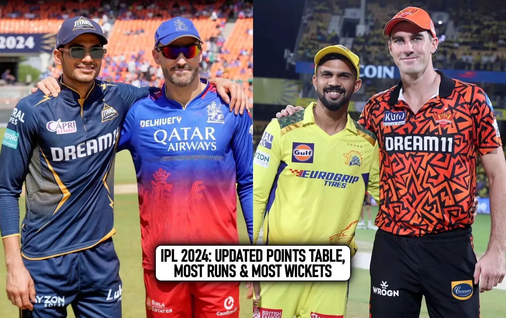 IPL 2024 updated points table, Orange Cap & Purple cap after match 45 ...