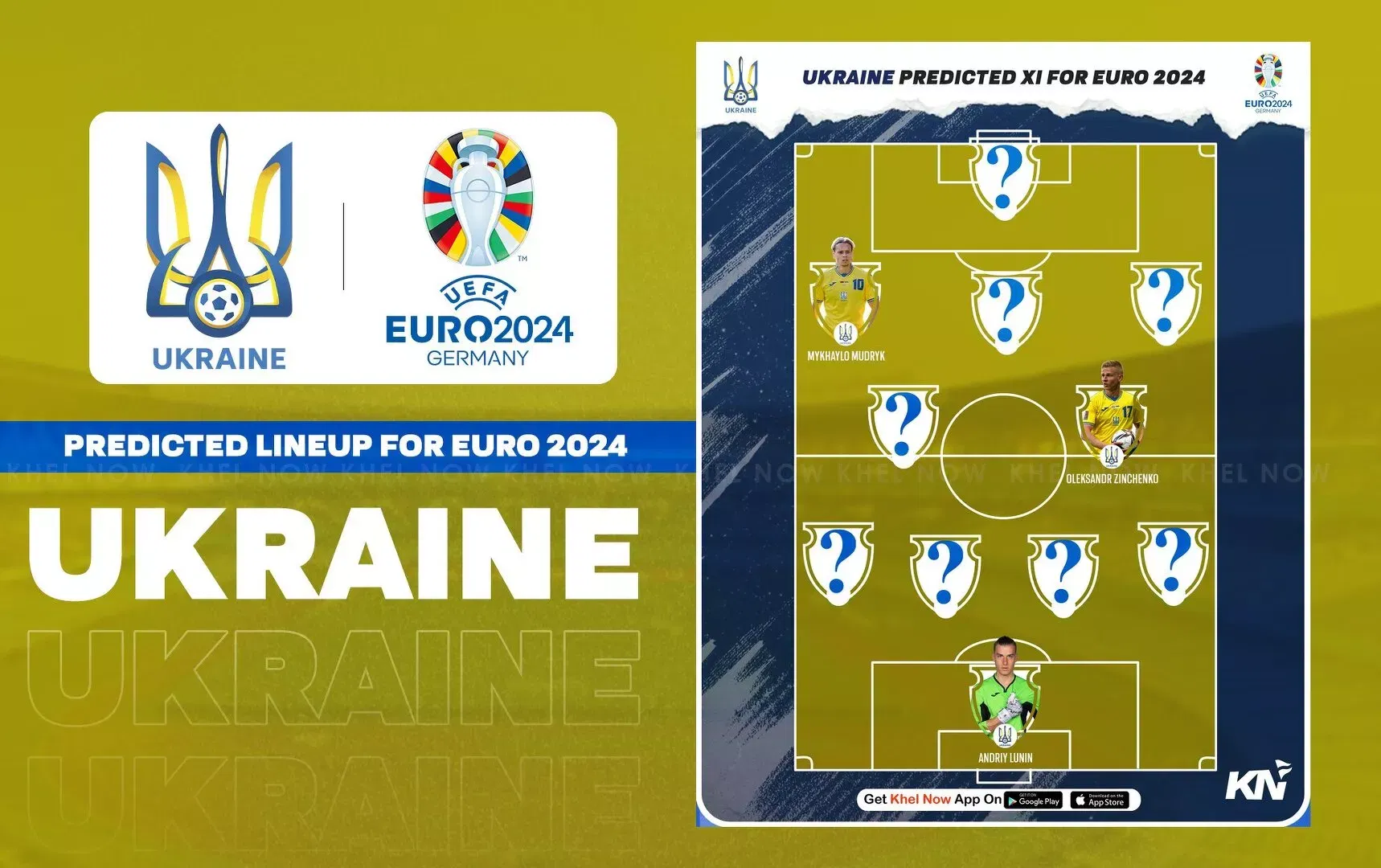 Ukraine predicted lineup for UEFA Euro 2024