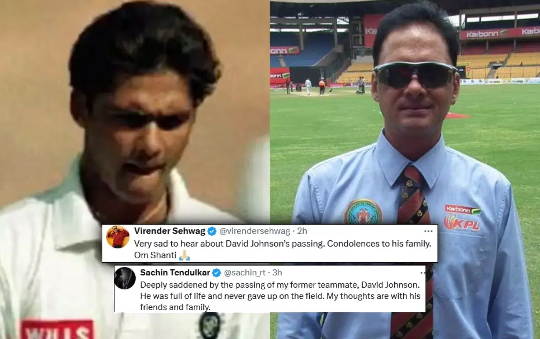 Indian cricketing fraternity mourns sudden demise of former pacer David ...