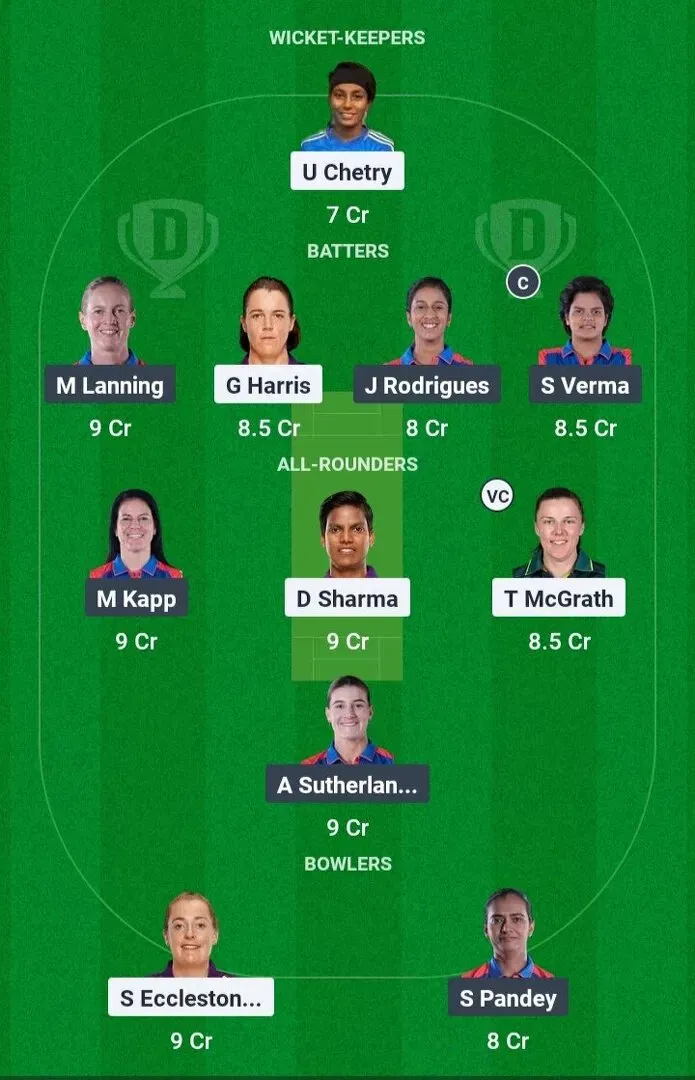 UP-W vs DEL-W Dream11 Prediction Today Match 6 Tata WPL 2025