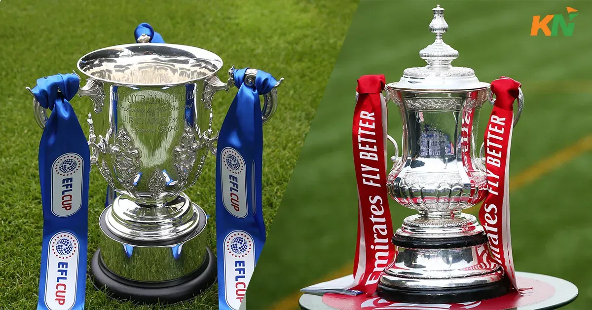 Top seven English clubs with most domestic cup trophies