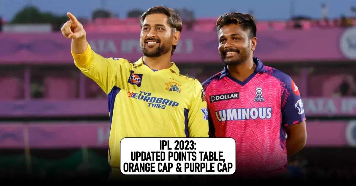 IPL 2023 Updated points table, Orange cap & Purple cap after Match 37 between RR & CSK