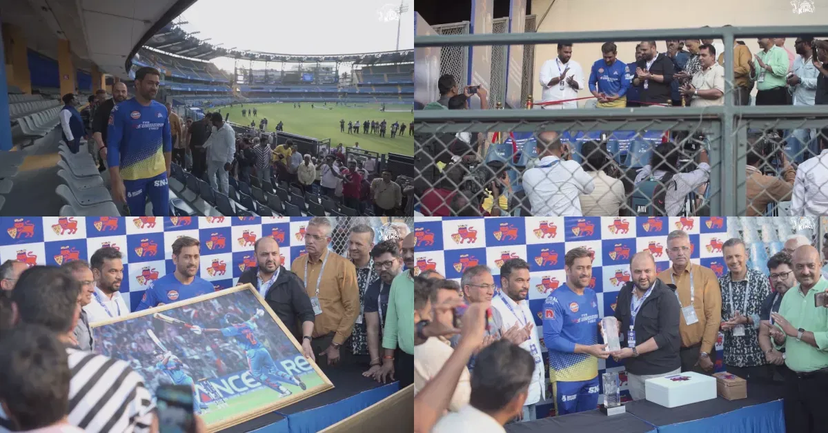 MS Dhoni felicitated at Wankhede as he inaugurates 2011WC Memorial at ...