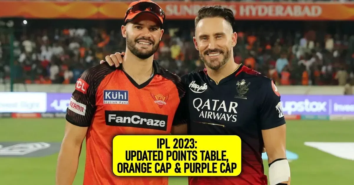 IPL 2023 Updated points table, Orange cap & Purple cap after Match 65 between SRH & RCB