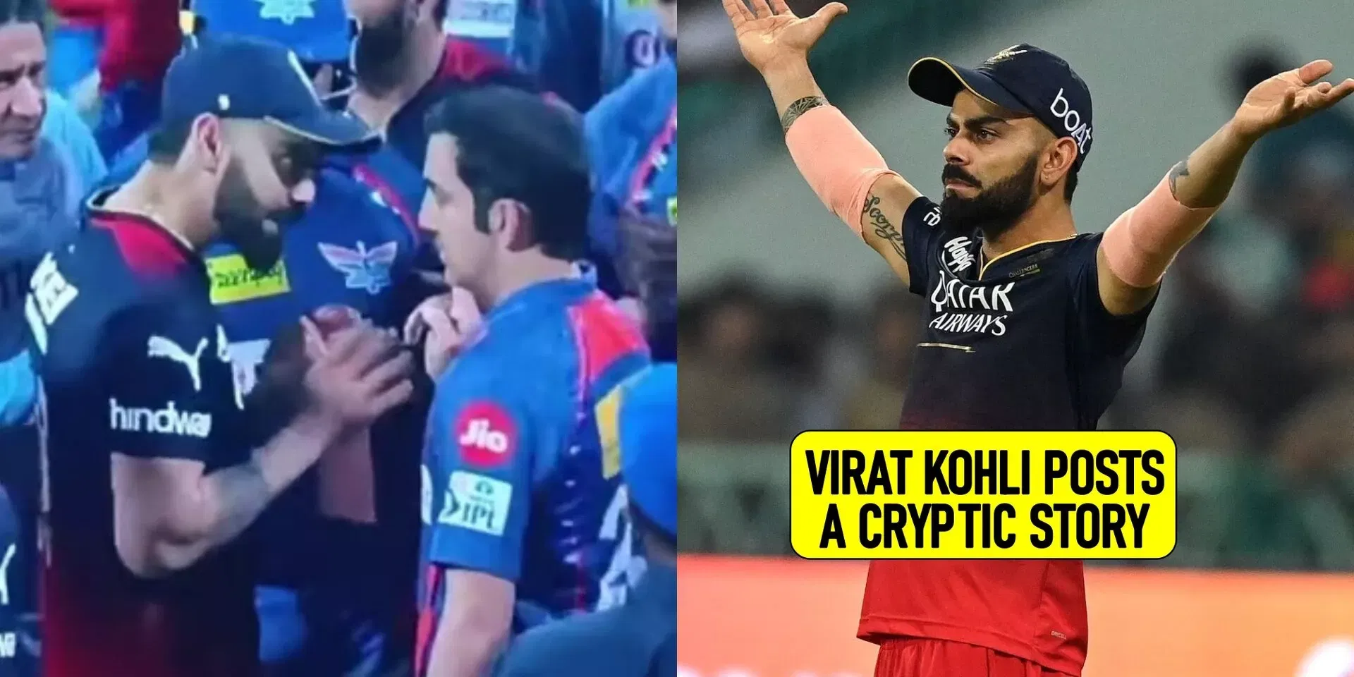 Virat Kohli posts a cryptic story after fight with LSG players