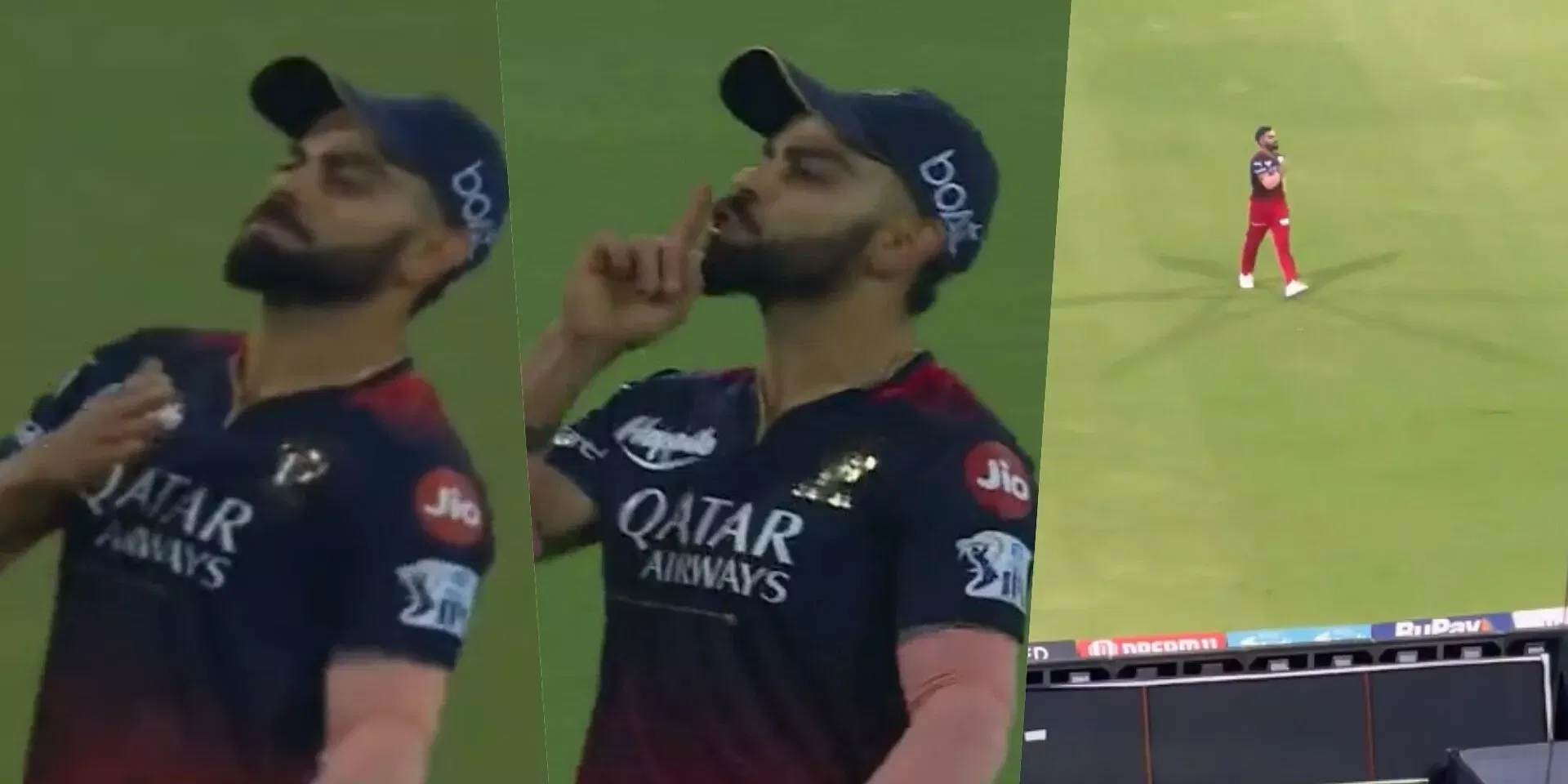 Watch: Virat Kohli’s animated celebration after he catches Krunal Pandya off Maxwell