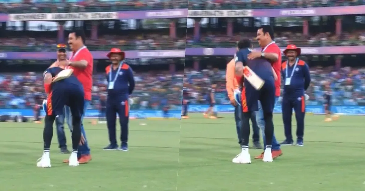 Watch: Virat Kohli meets childhood coach Rajkumar Sharma, Touches his feet to take blessings