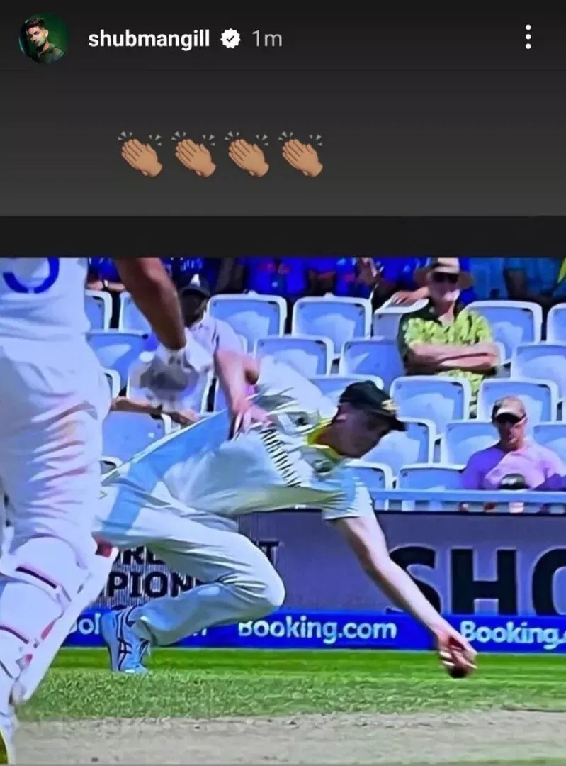 Shubman Gill reacts after being given out in a controversial decision ...