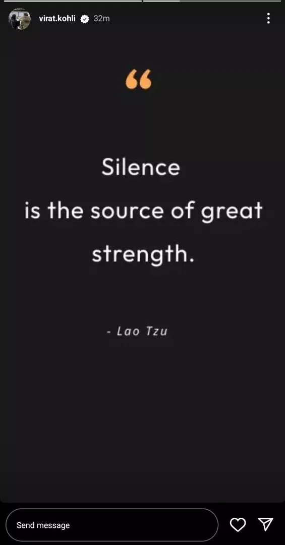 Virat Kohli posts a cryptic message after India lose ICC WTC final ...