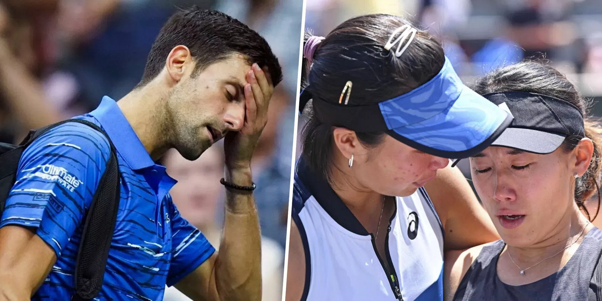 Instances of tennis players disqualified for hitting someone with the ball