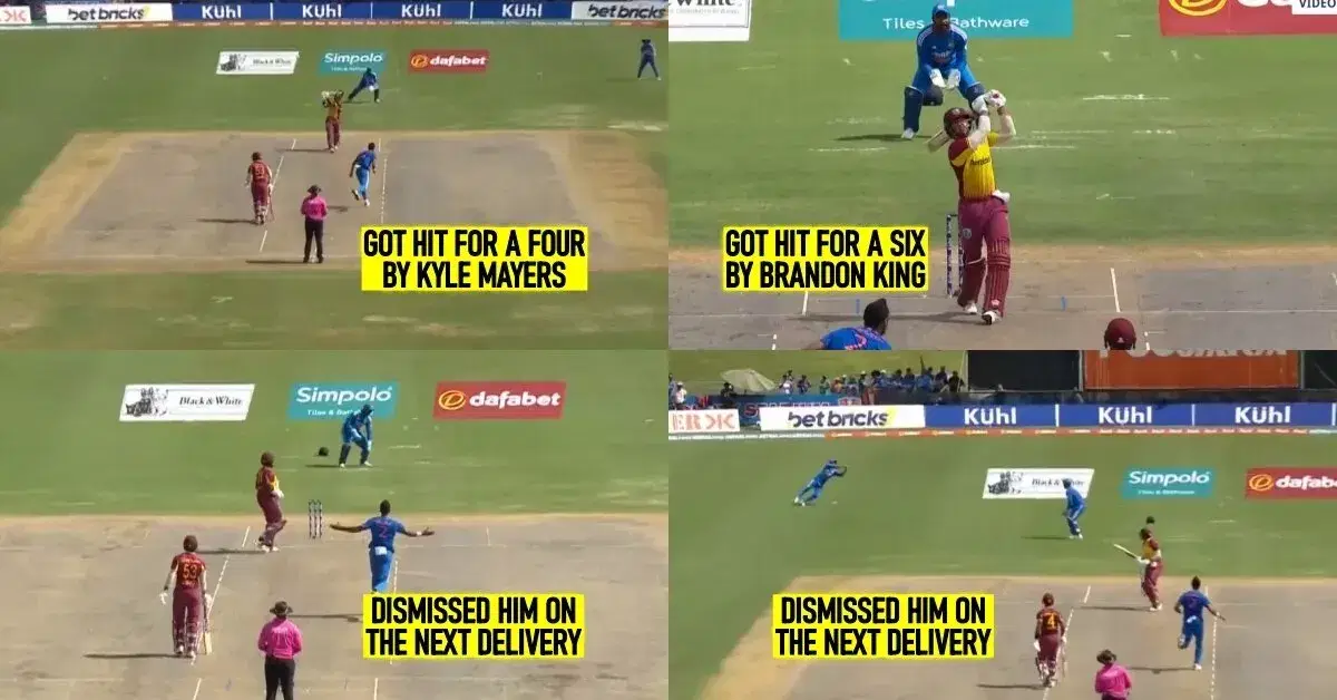 Watch: Arshdeep Singh sends back Kyle Mayers and Brandon King after ... Watch: Arshdeep Singh sends back Kyle Mayers and Brandon King after ...