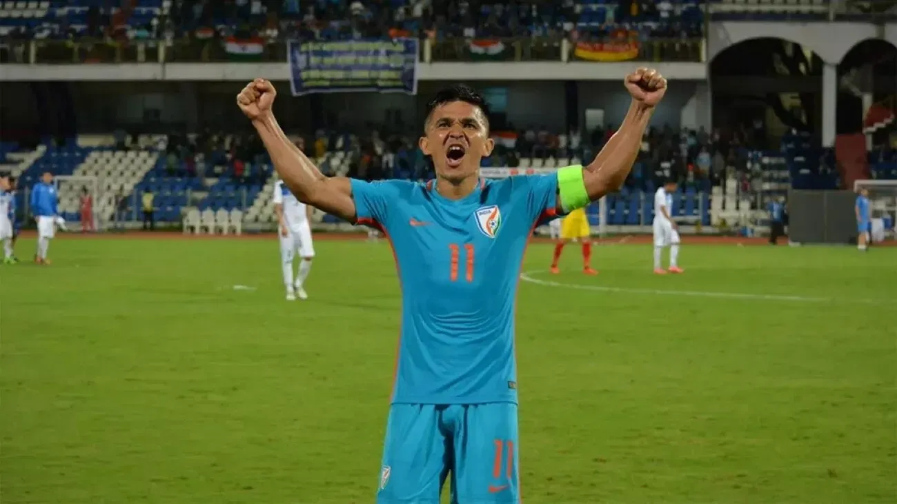 How Sunil Chhetri scored his first international goal