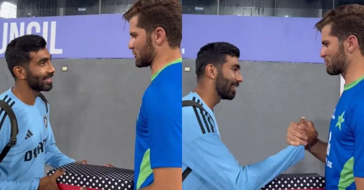 Jasprit Bumrah reacts to Shaheen Afridi’s heartwarming gesture during the IND vs PAK Asia Cup ...