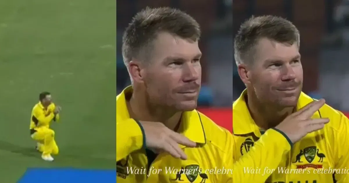 Watch: David Warner’s ‘Pushpa Raaj’ celebration in ICC CWC 2023 warm-up ...